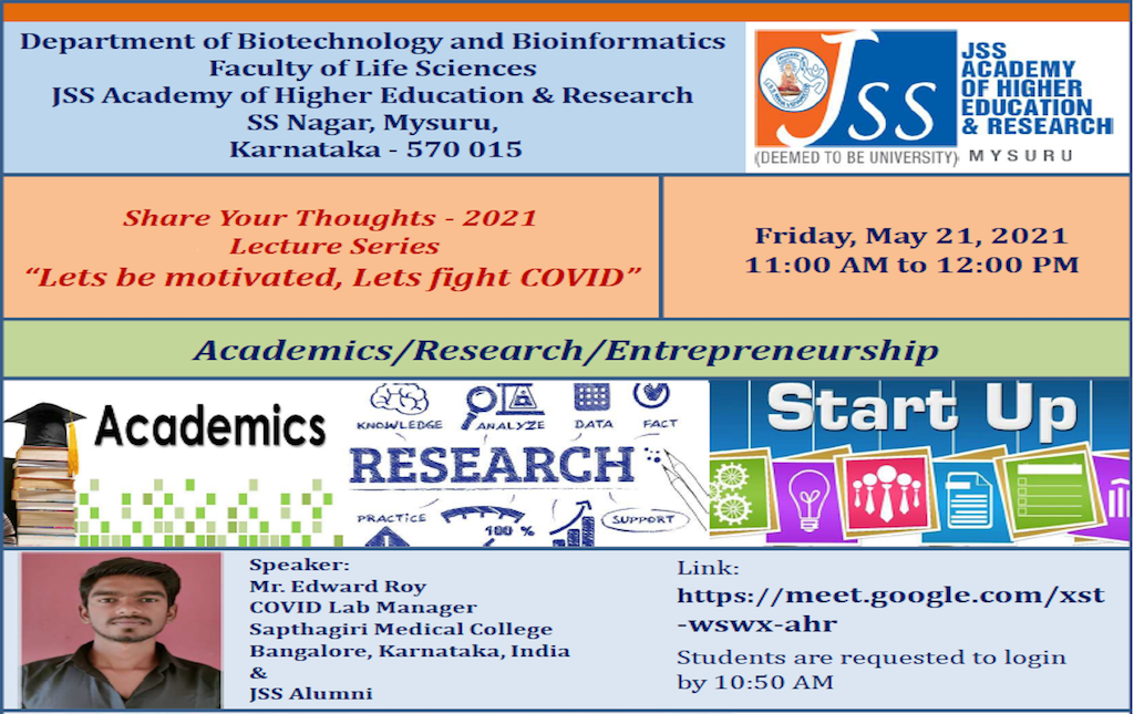 JSS Academy of Higher Education & Research | Activity & Events